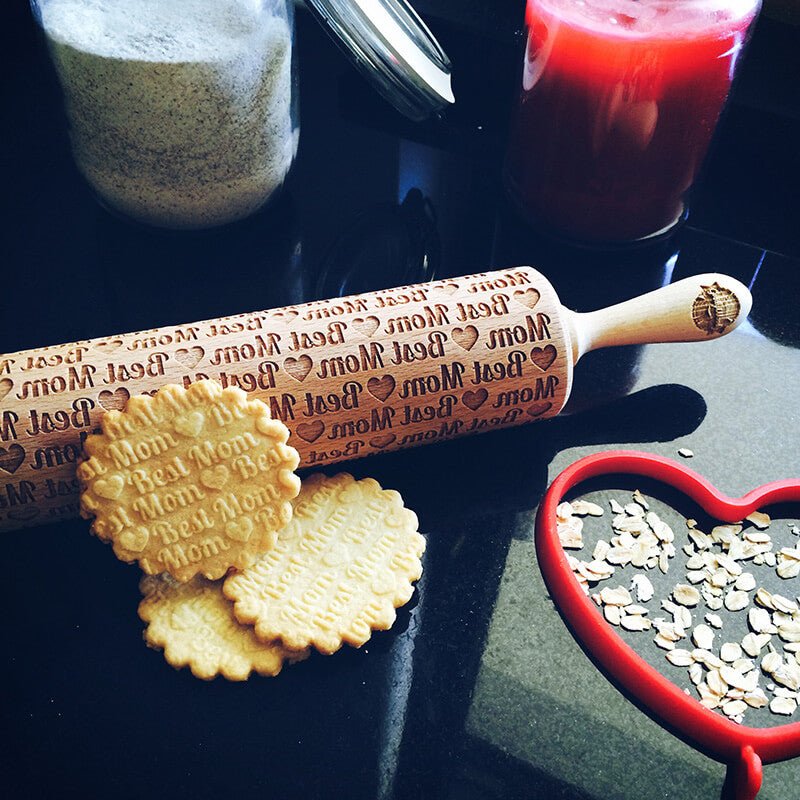 Best Mom Embossed Rolling Pin – Pastrymade