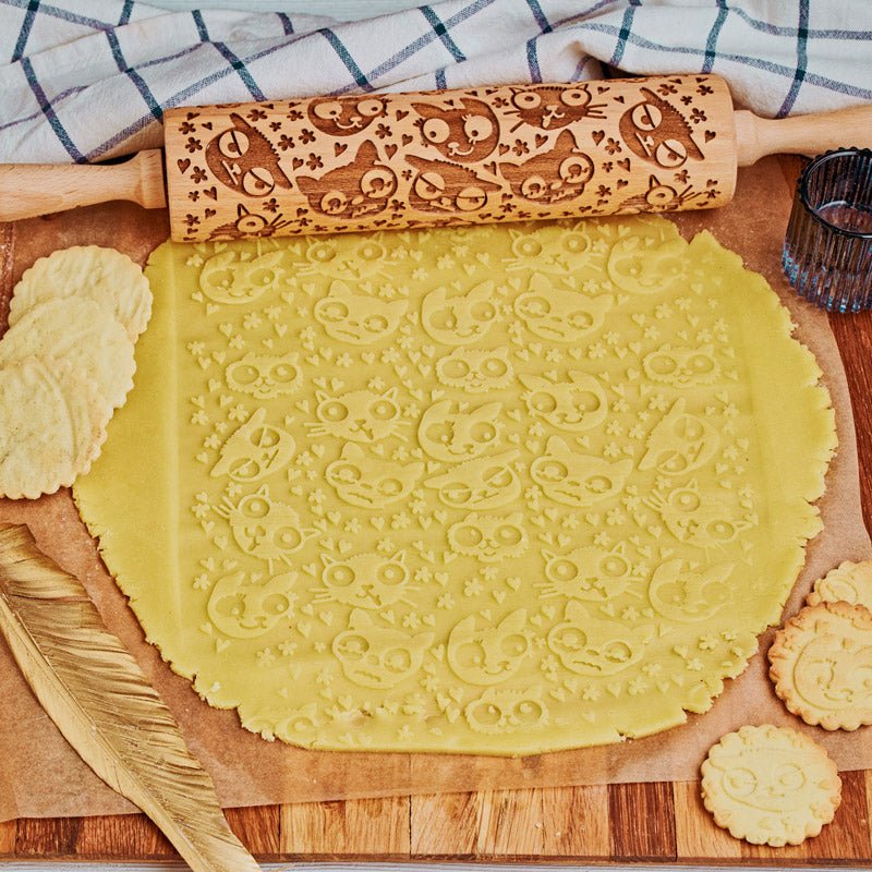 Cat-titude Embossed Rolling Pin – Pastrymade