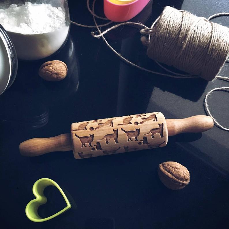 Cats Kids Embossed Rolling Pin – Pastrymade
