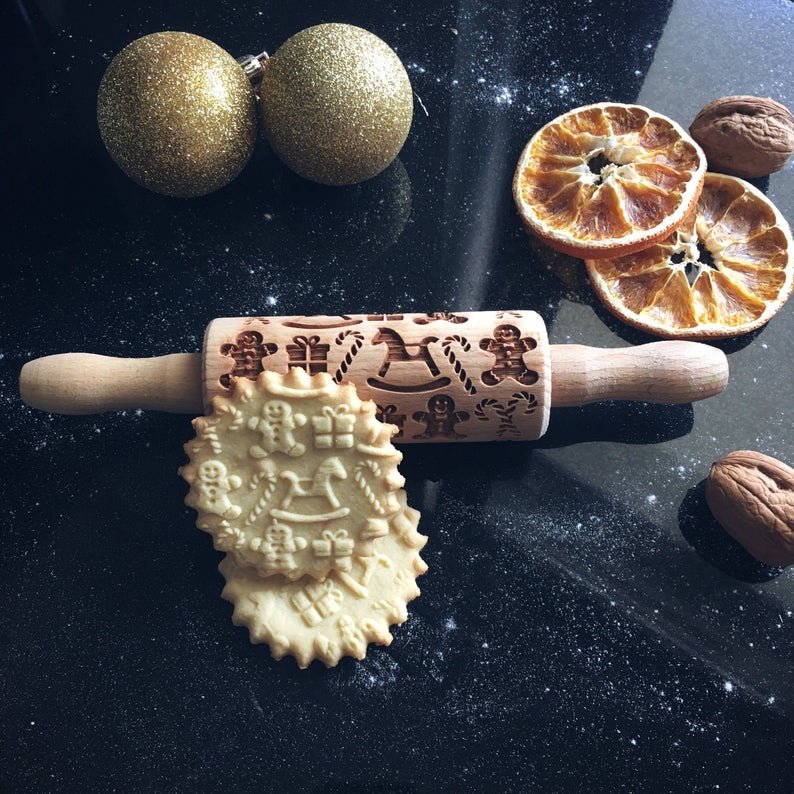 Christmas Gifts Kids Embossed Rolling Pin – Pastrymade